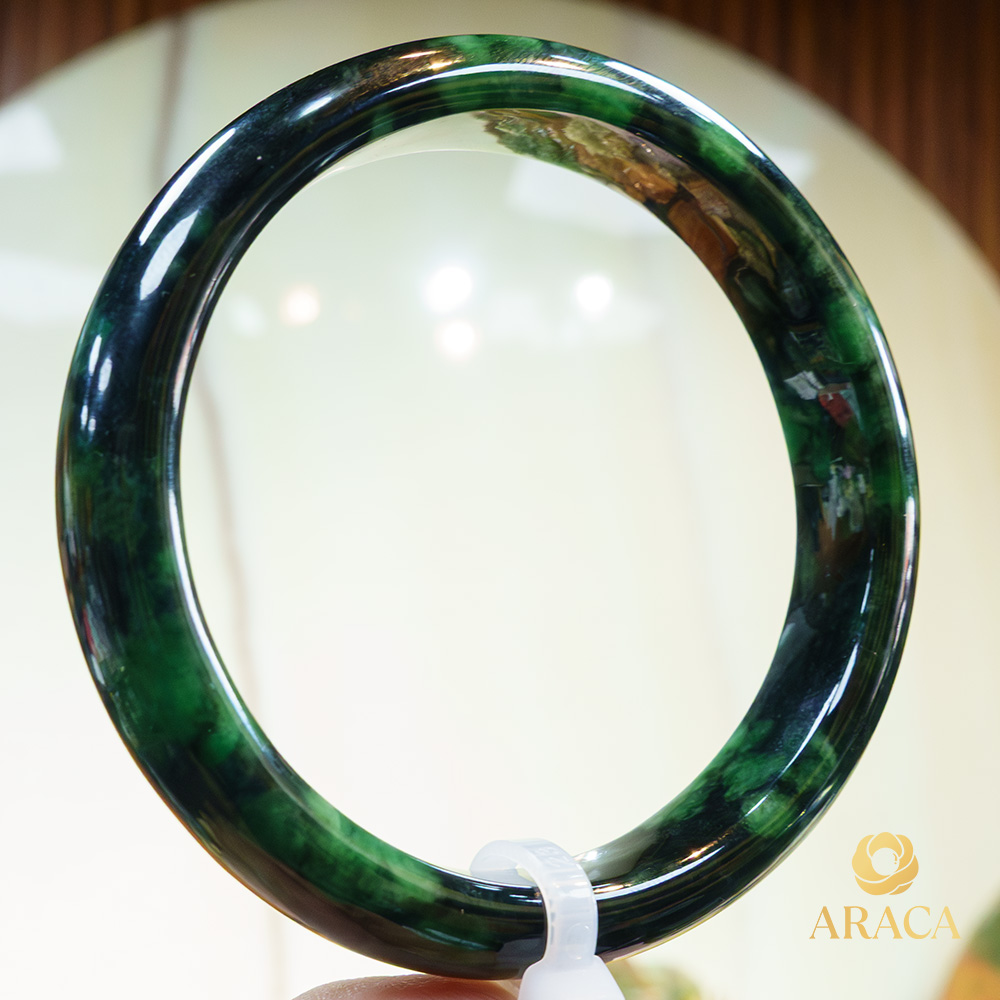 Vòng Ngọc Cẩm Thạch Sơn Thủy NI 52.2 - Araca - Đá Quý